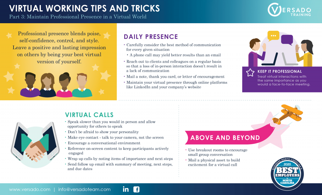 Virtual Working Tips and Tricks Part 3 | Versado Training